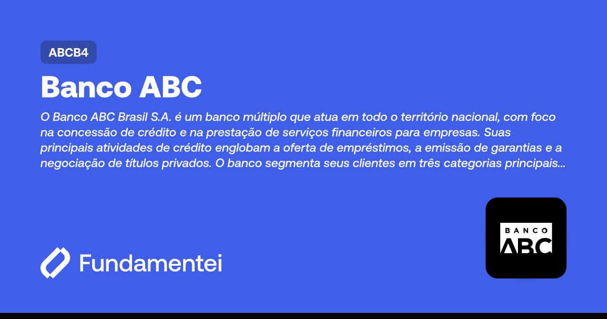 ABCB4 - Banco ABC | Fundamentei