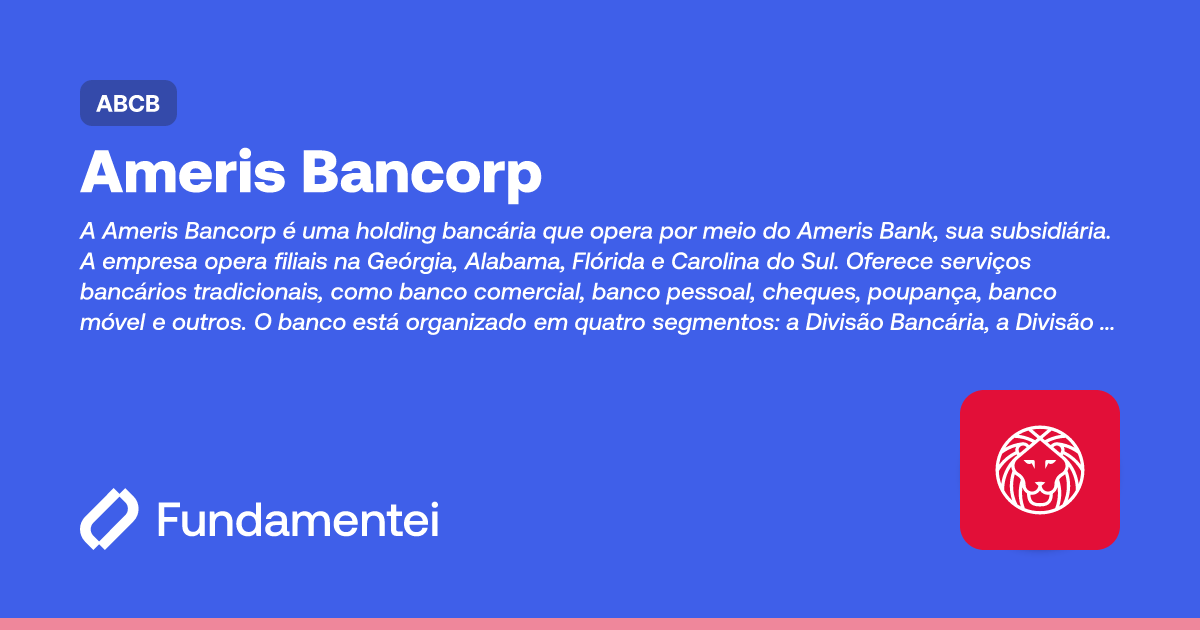 ABCB - Ameris | Fundamentei