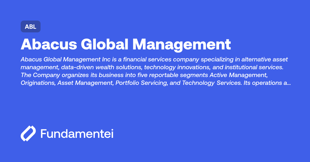 ABL - Abacus Life | Dividends | Fundamentei
