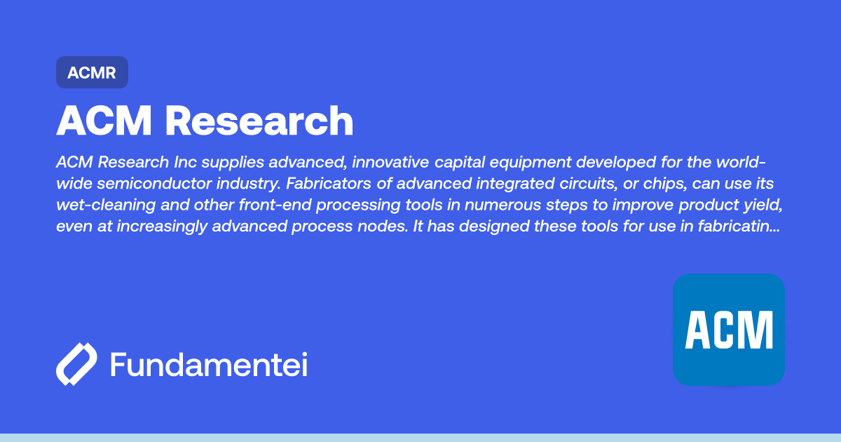 ACMR - ACM Research | Fundamentei