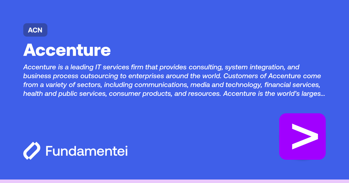 ACN - Accenture | Financials | Fundamentei