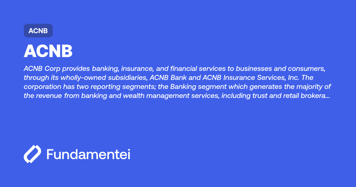 ACNB - ACNB | Fundamentei