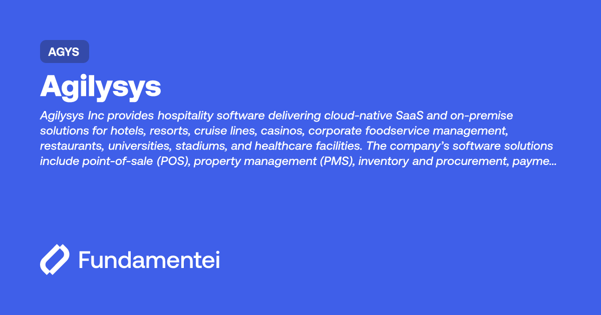 AGYS - Agilysys | Fundamentei