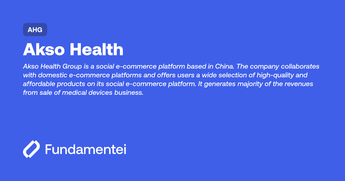 AHG - Akso Health Group | Fundamentei