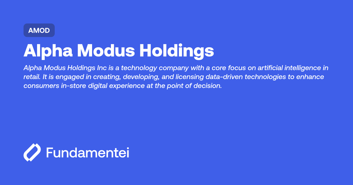 AMOD - Alpha Modus Holdings | KPIs | Fundamentei