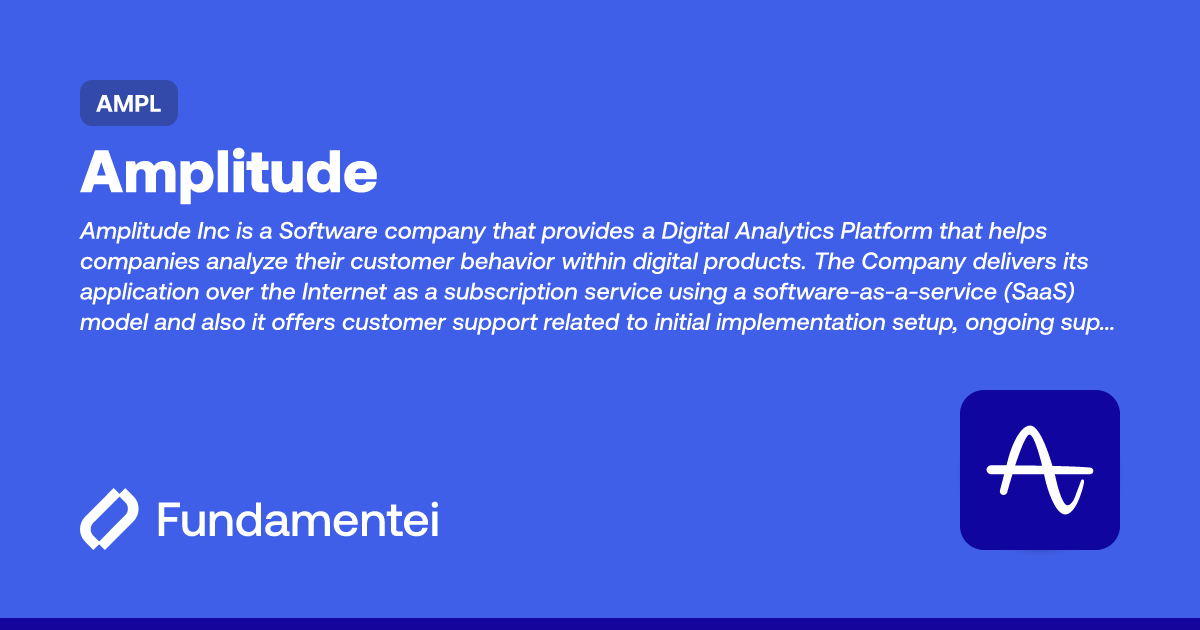 AMPL - Amplitude | Dividends | Fundamentei