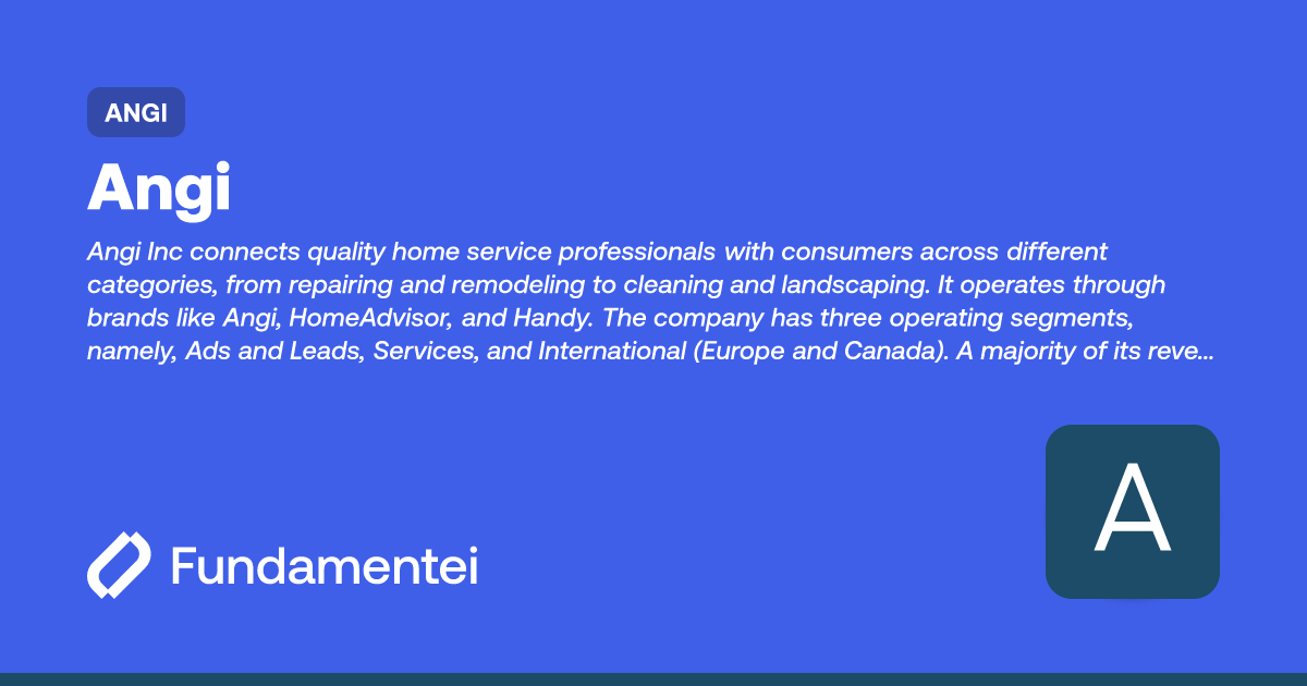 ANGI - Angi | KPIs | Fundamentei
