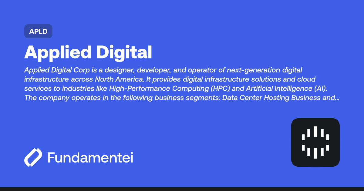 APLD - Applied Digital | Fundamentei