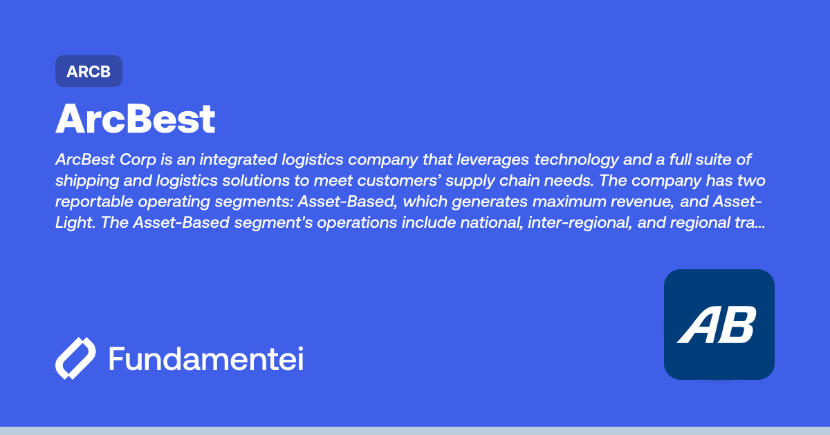 ARCB - Valuation | Fundamentei