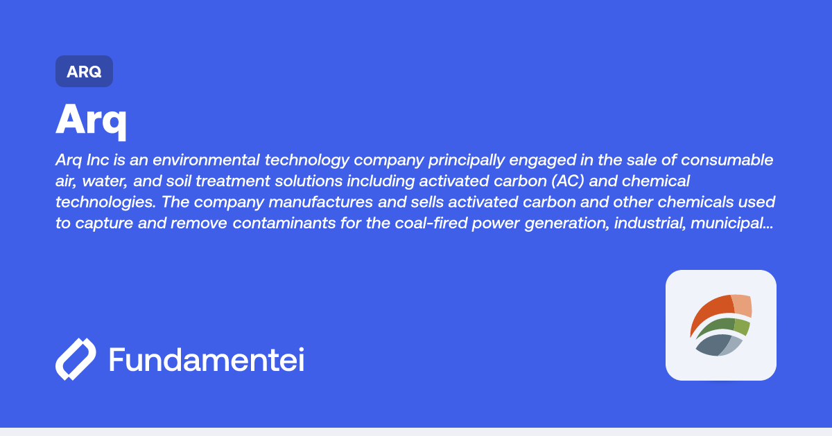 ARQ - Arq | Financials | Fundamentei