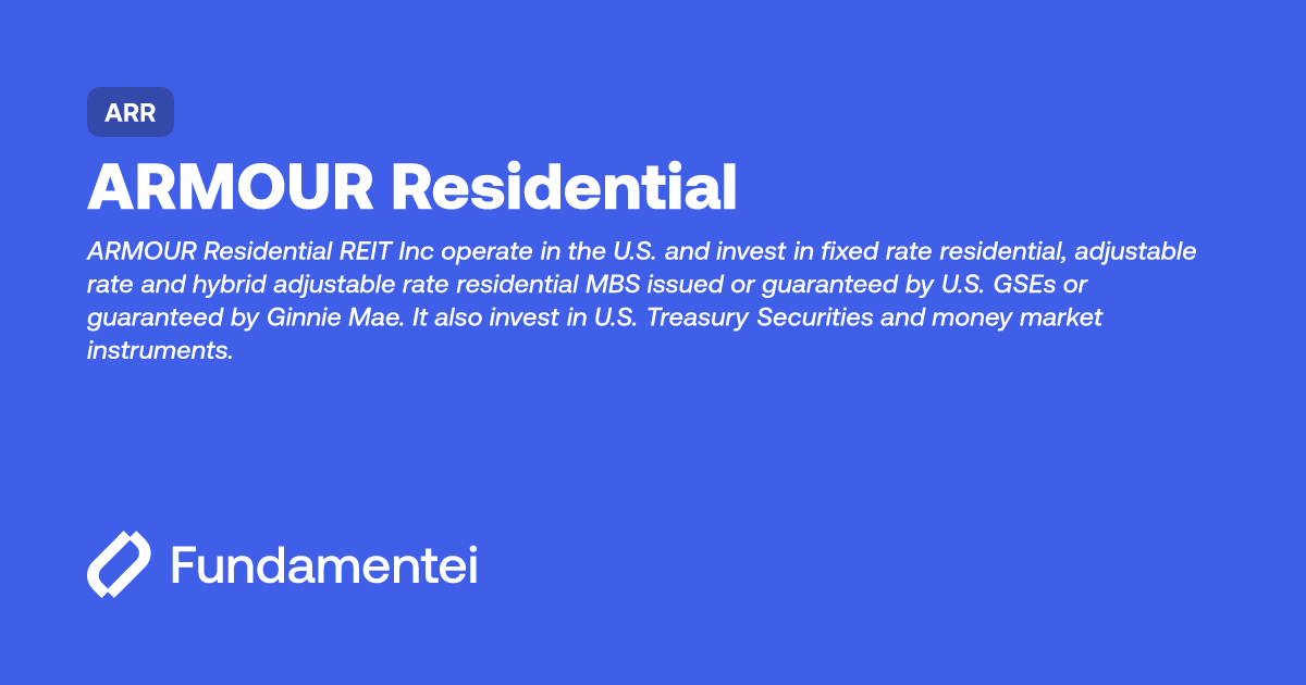 ARR - ARMOUR Residential REIT | Fundamentei