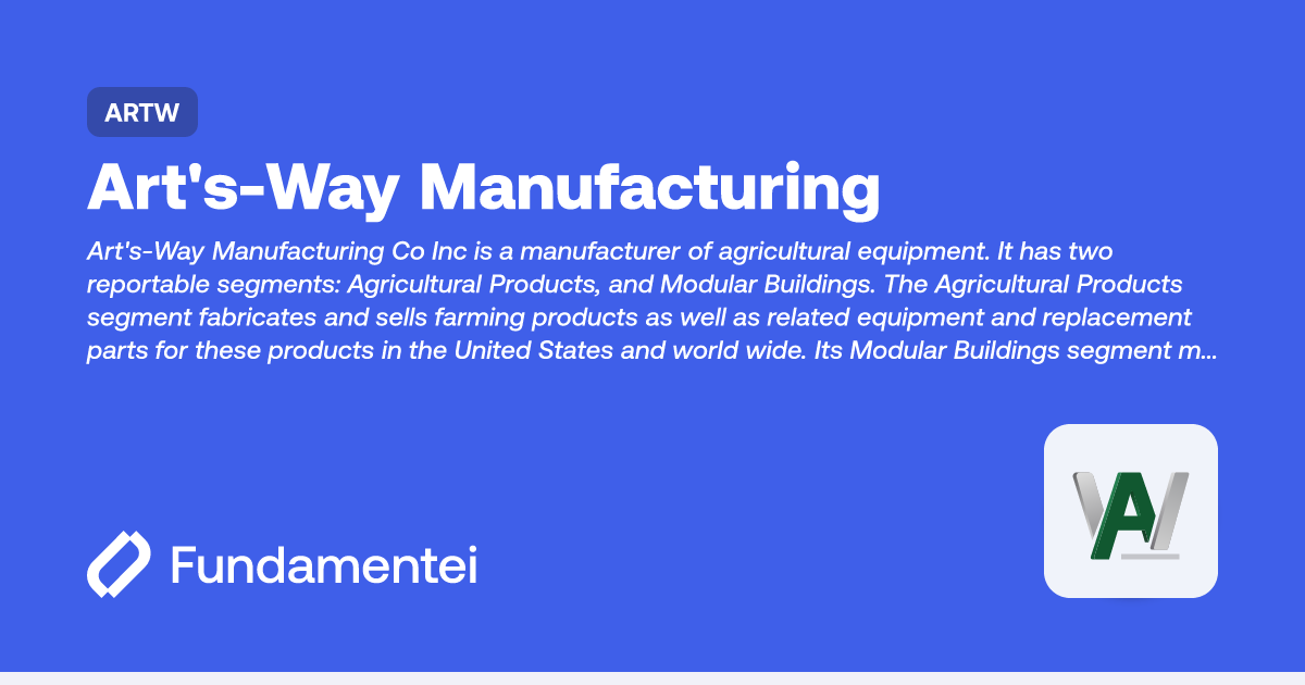 ARTW - Art's-Way Manufacturing | Fundamentei