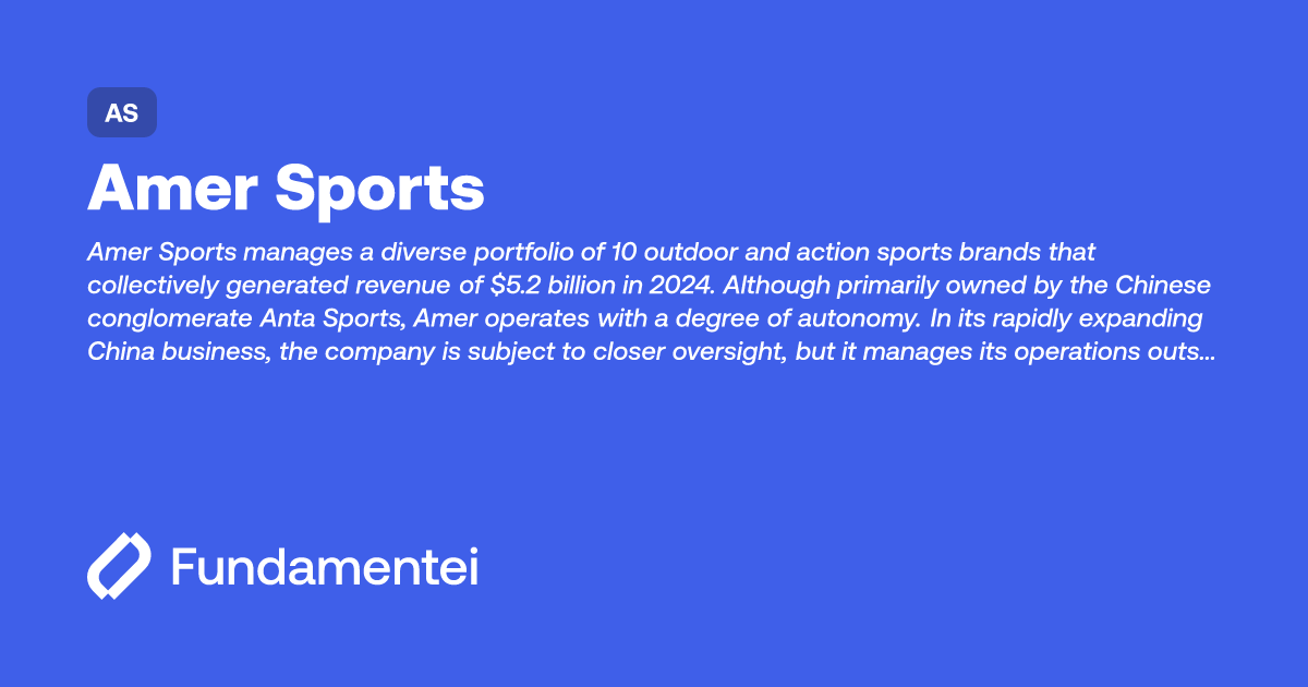 AS - Amer Sports | Fundamentei