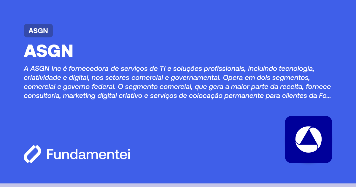 ASGN - ASGN | Fundamentei