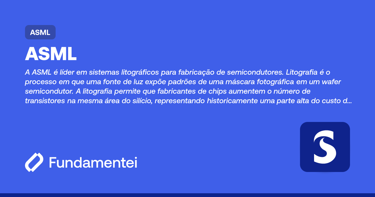 ASML - ASML Holding | Fundamentei