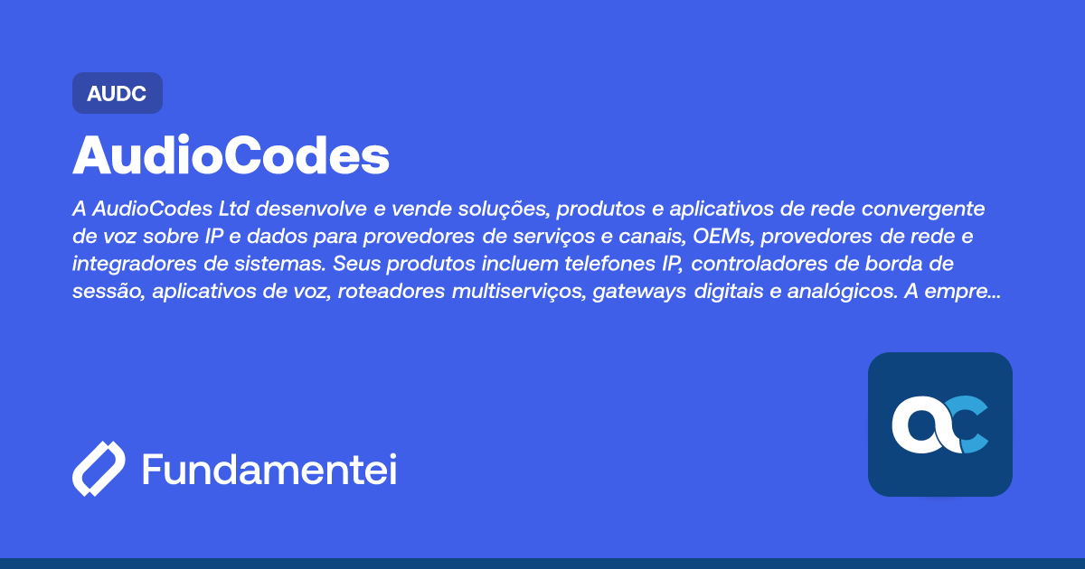 AUDC - AudioCodes | Fundamentei