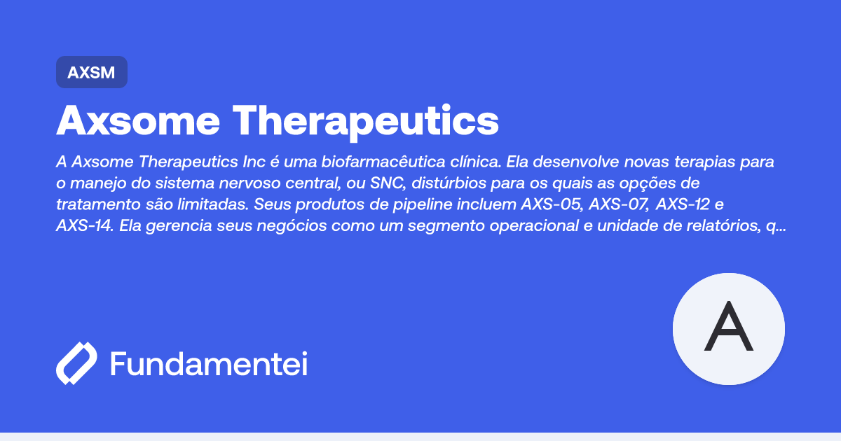 AXSM - Axsome Therapeutics | KPIs | Fundamentei