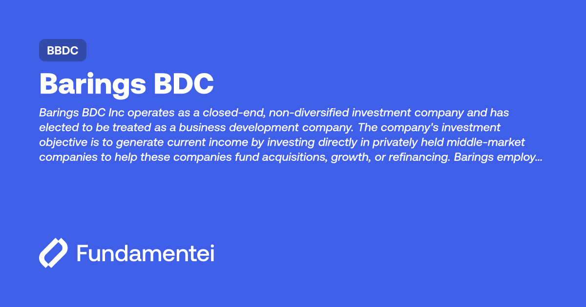 BBDC - Barings BDC | Fundamentei