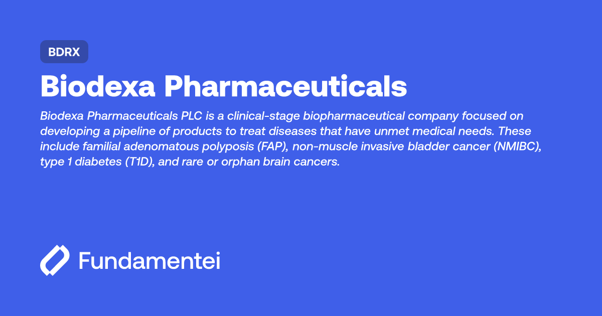 BDRX - Biodexa Pharmaceuticals | Fundamentei