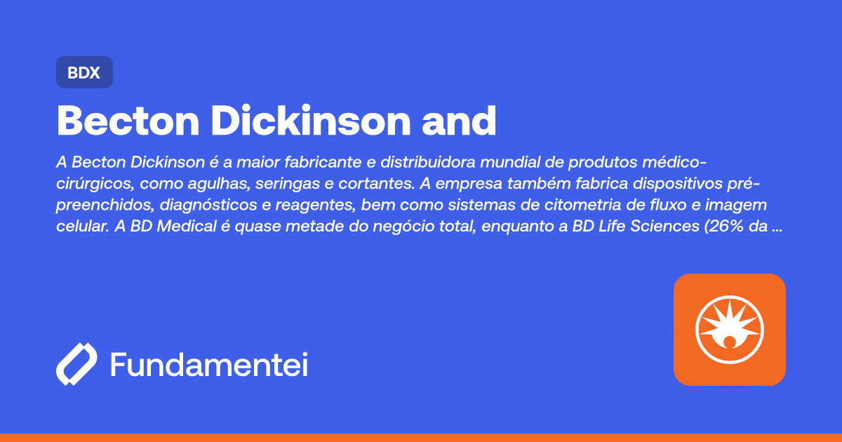BDX - Becton Dickinson | Balanços | Fundamentei