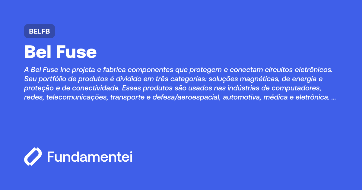 BELFB - Bel Fuse | Fundamentei