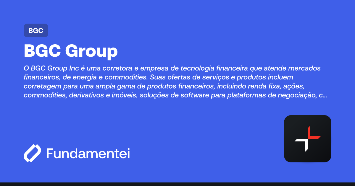 BGC - BGC Group | Fundamentei
