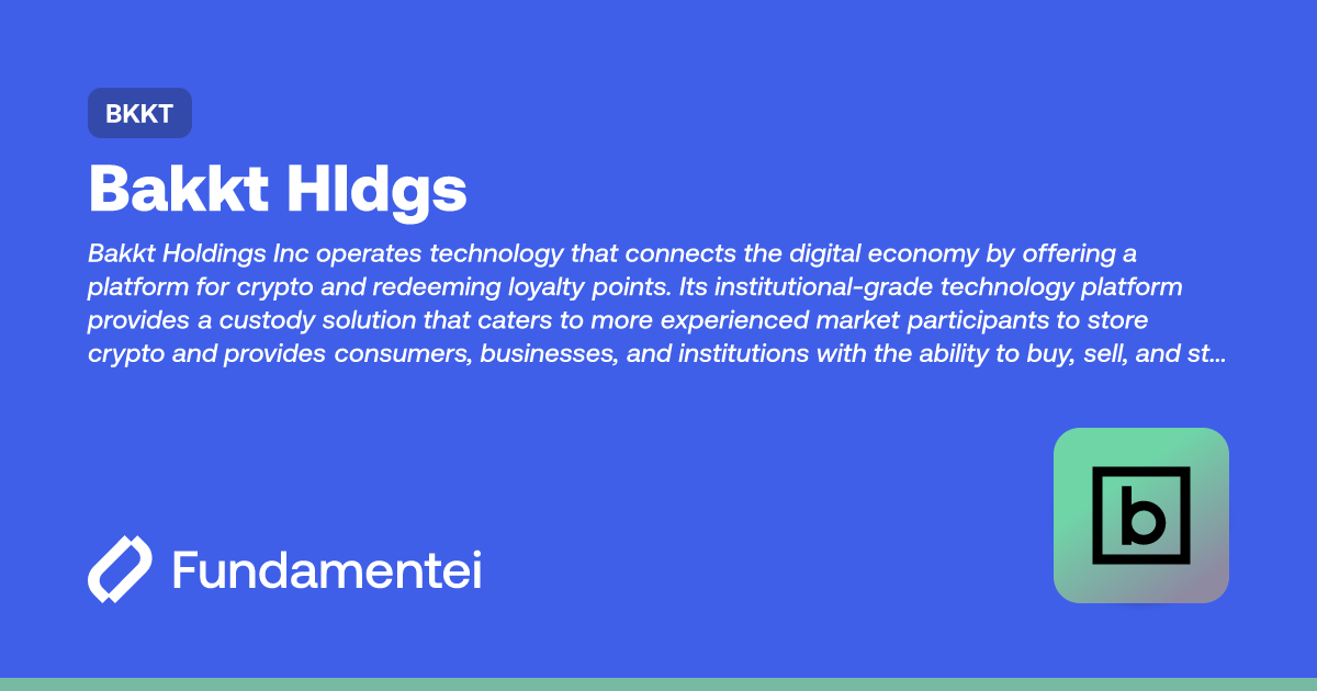 BKKT - Valuation | Fundamentei