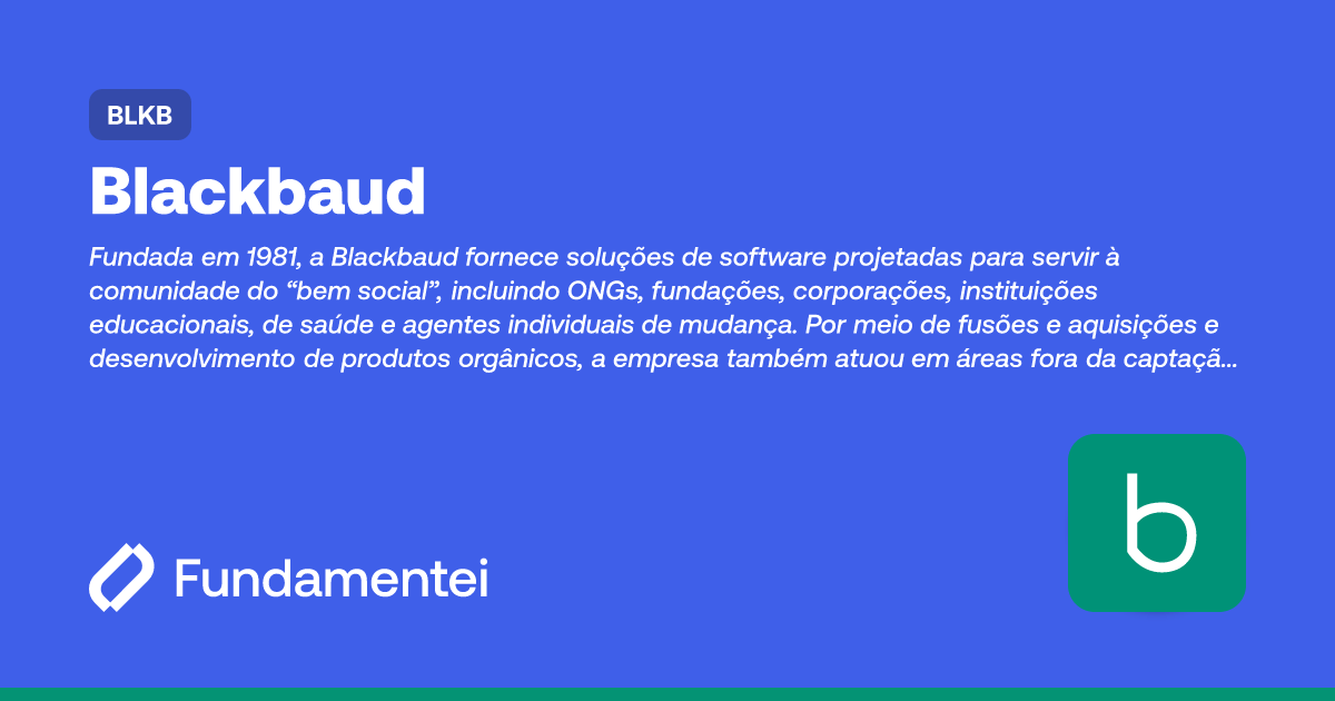 BLKB - Blackbaud | Fundamentei