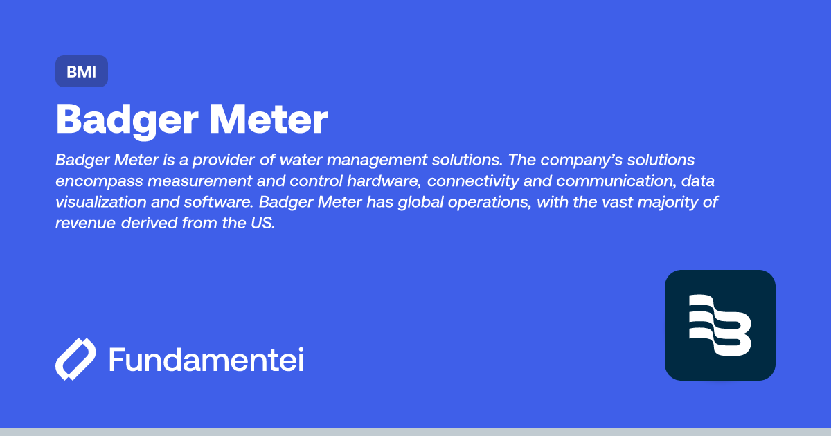 BMI - Badger Meter | Fundamentei