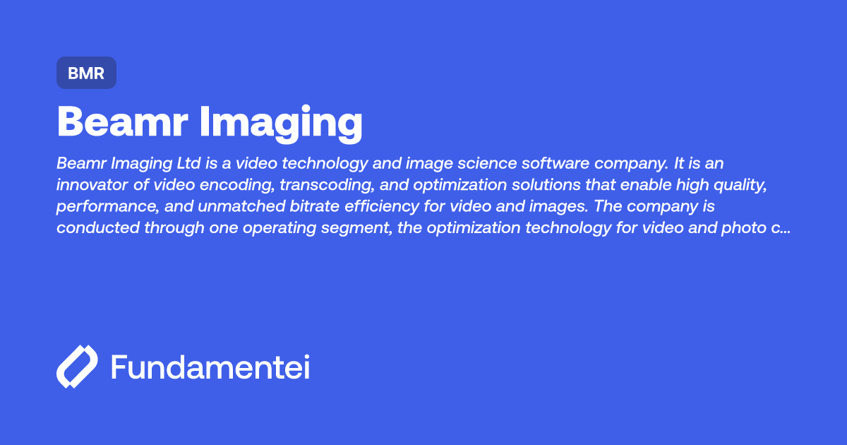 BMR - Beamr Imaging | Fundamentei