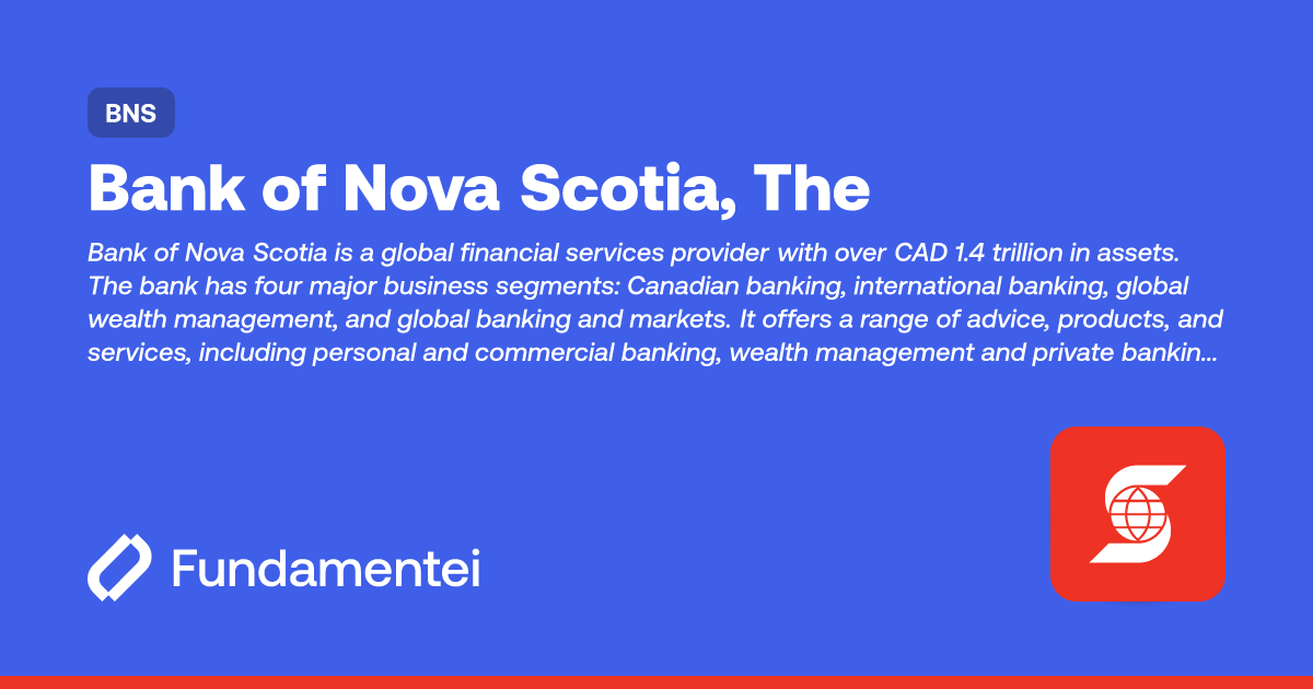 BNS - Bank of Nova Scotia, The | Fundamentei