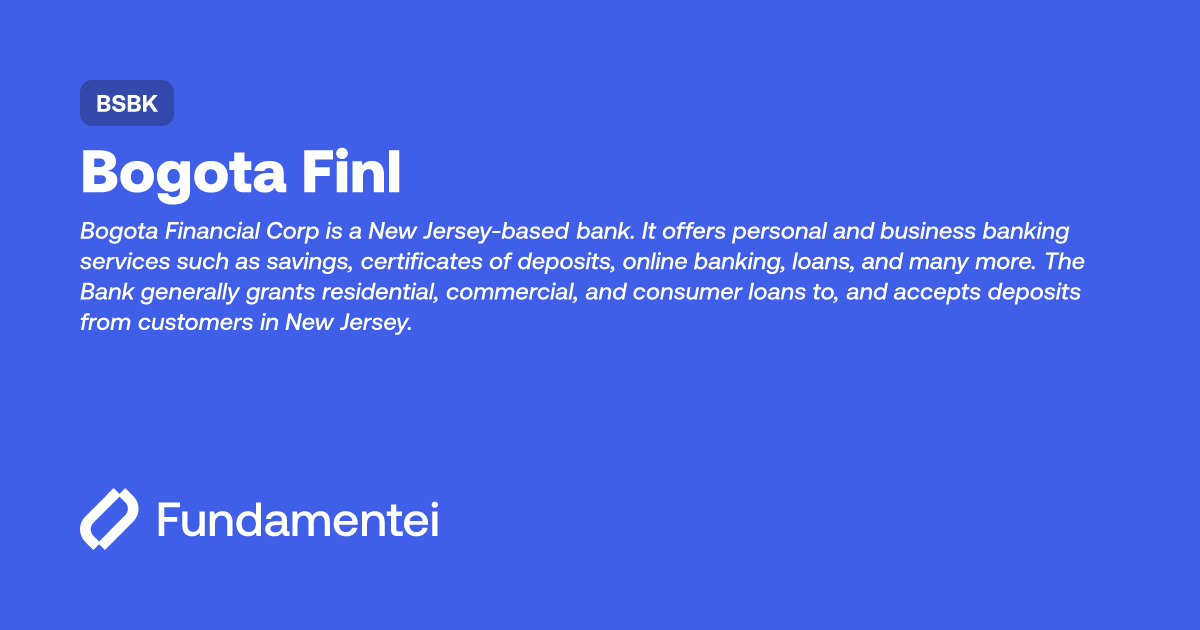 BSBK - Bogota Finl | Fundamentei