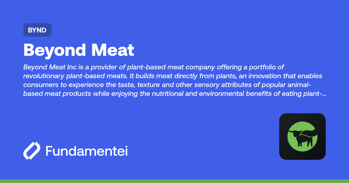 BYND - Beyond Meat | Fundamentei