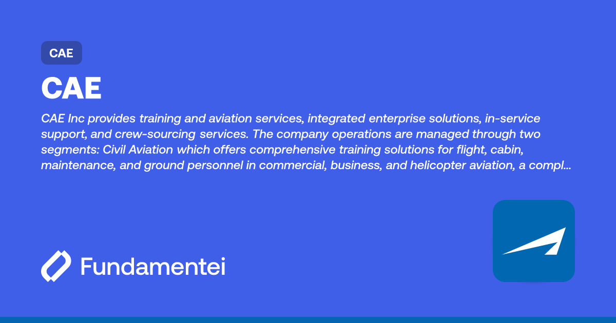 CAE - CAE | KPIs | Fundamentei