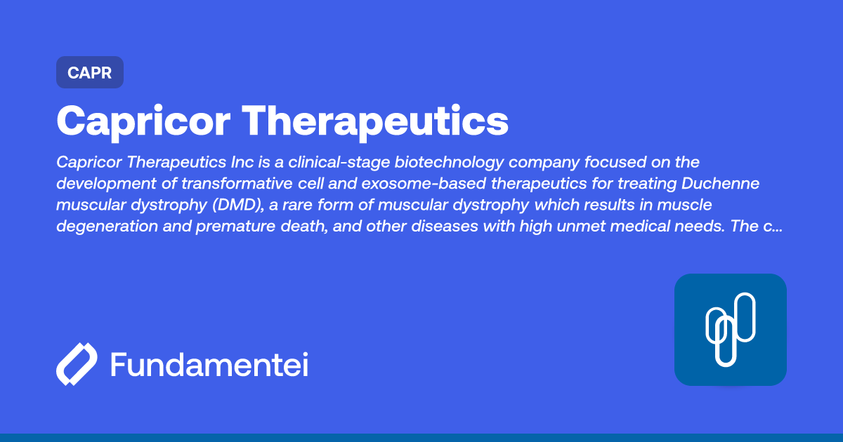 CAPR - Valuation | Fundamentei