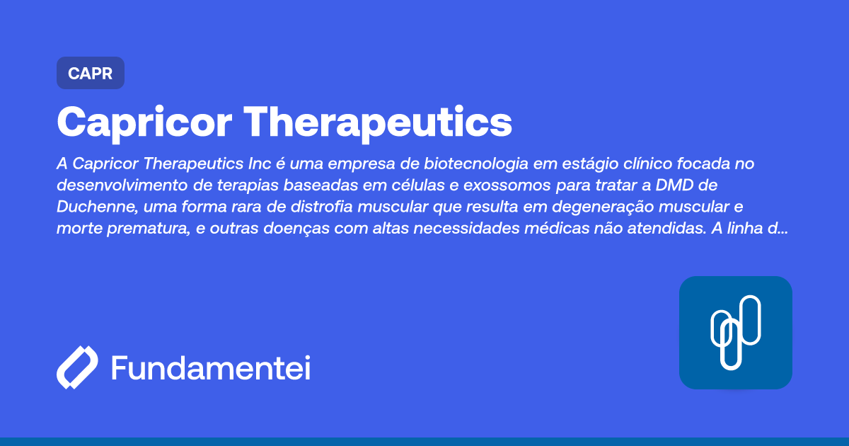 CAPR - Capricor Therapeutics | Fundamentei