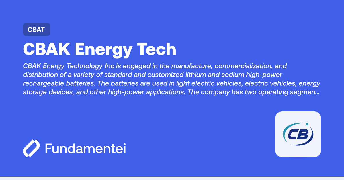 CBAT - Valuation | Fundamentei