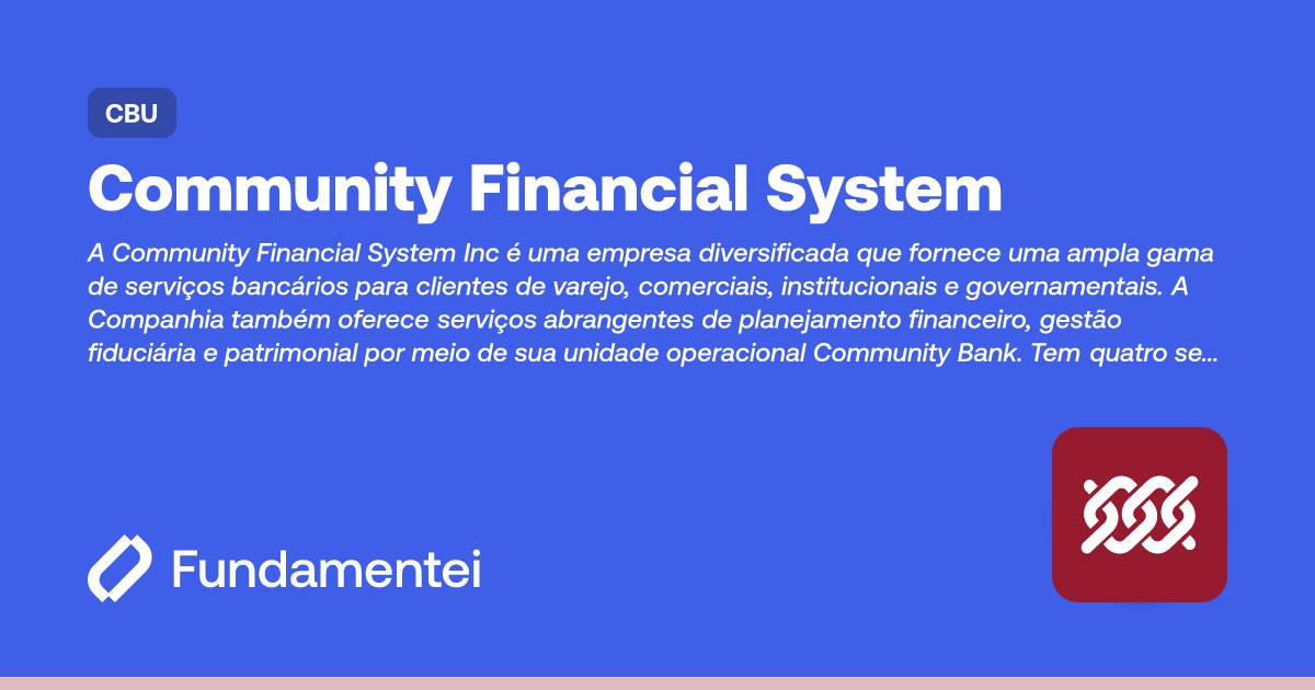 CBU - Community Financial Sys | KPIs | Fundamentei