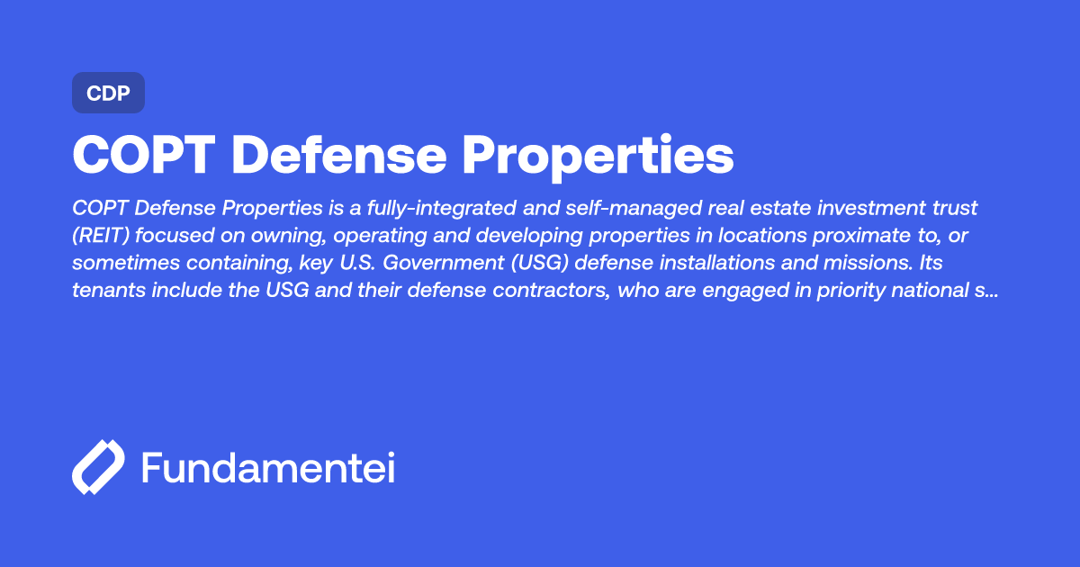CDP - COPT Defense Props | Fundamentei