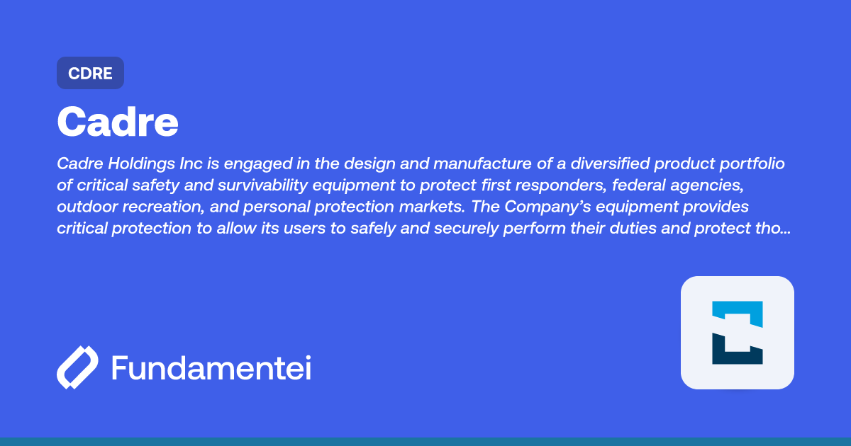 CDRE - Cadre Hldgs | Fundamentei