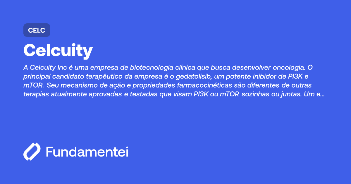 CELC - Celcuity | Fundamentei