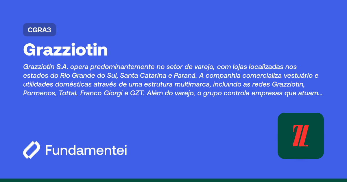 CGRA3 - Grazziotin | Fundamentei