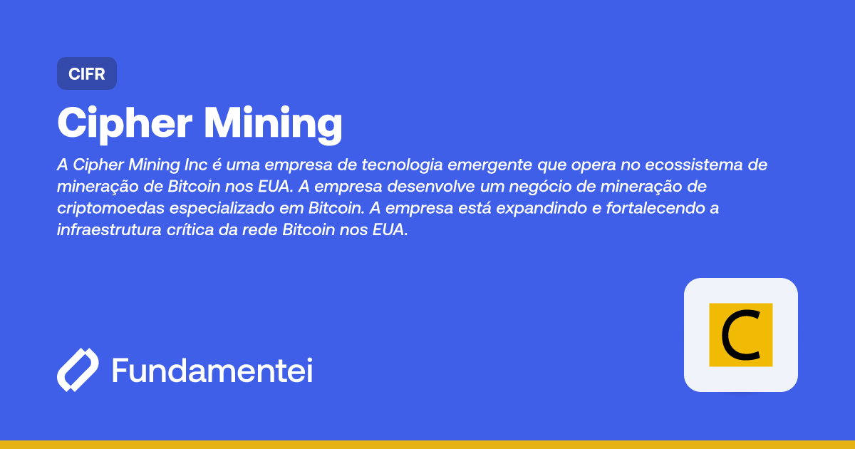 CIFR - Cipher Mining | Fundamentei
