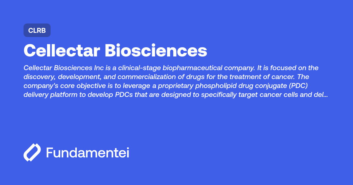 CLRB - Cellectar Biosciences | Fundamentei
