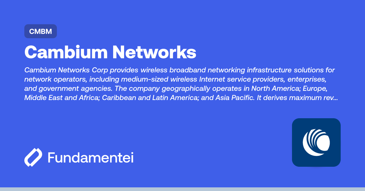 CMBM - Cambium Networks | About | Fundamentei