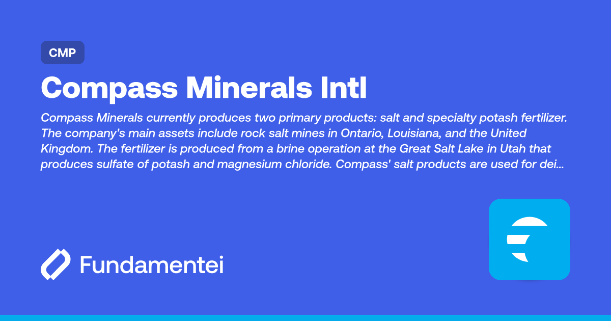 CMP - Compass Minerals Intl | Fundamentei