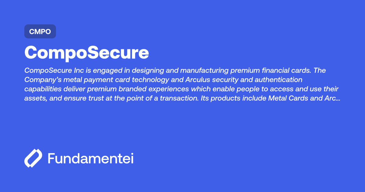 CMPO - CompoSecure | Fundamentei