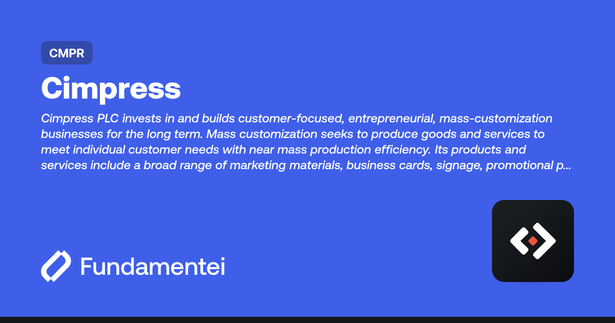 CMPR - Cimpress | Fundamentei