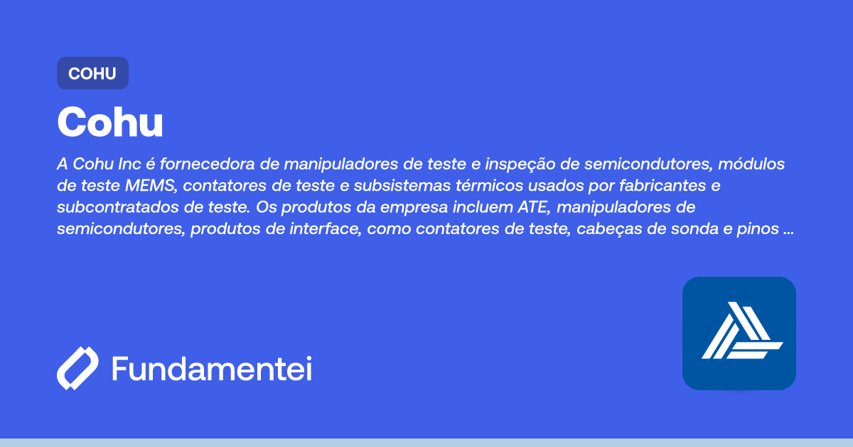 COHU - Cohu | Fundamentei