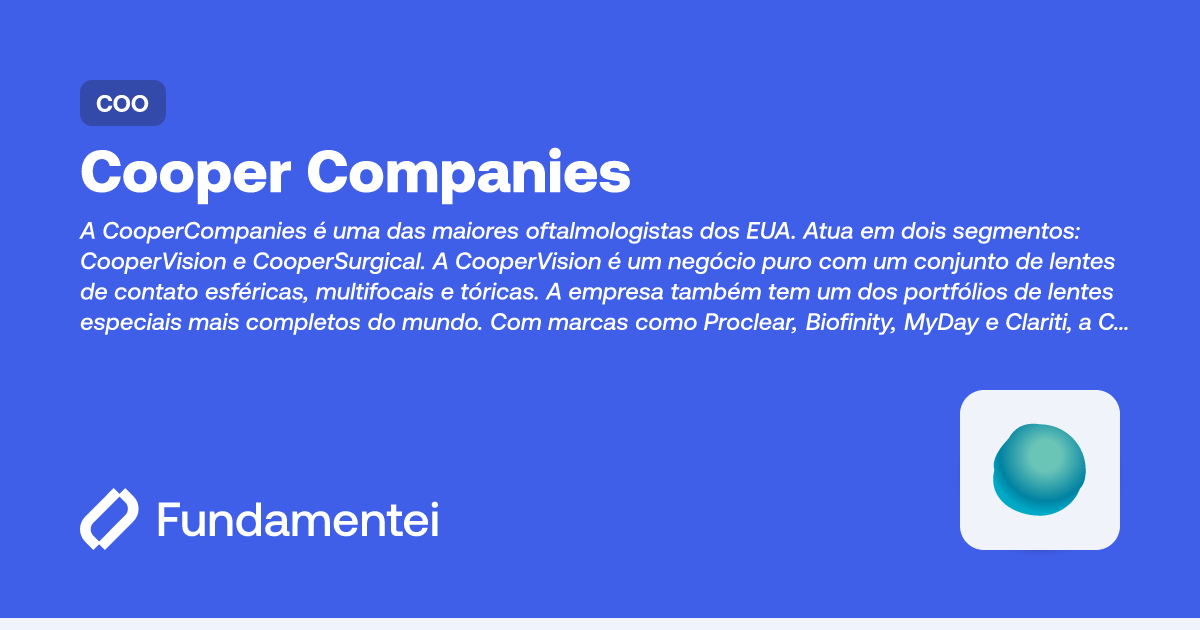 COO - Cooper Companies | Fundamentei